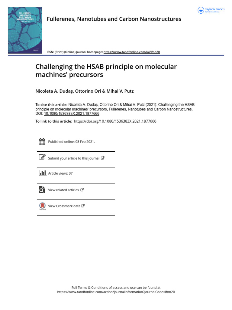 HSAB Principle in Molecular Machines | PDF | Chemistry | Coordination ...