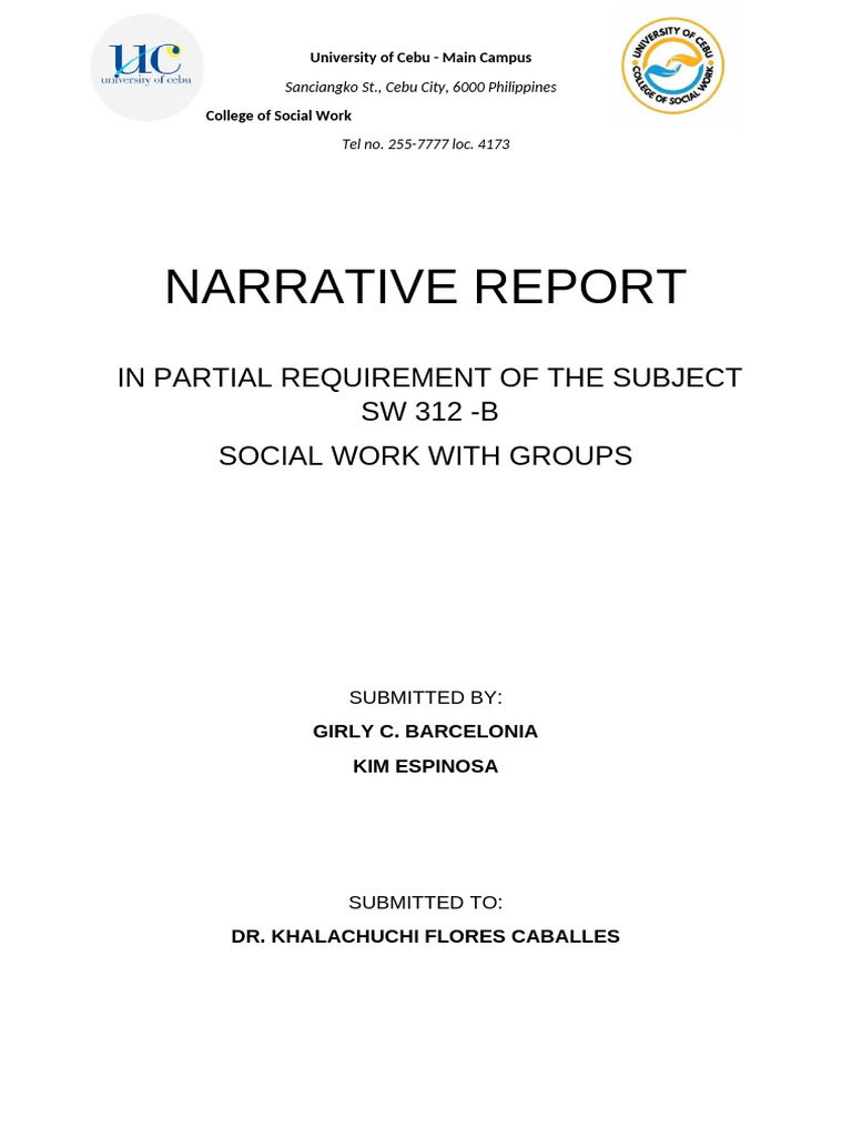 NARRATIVE REPORT KIM & GIRLY | PDF | Psychological Trauma | Conflict ...