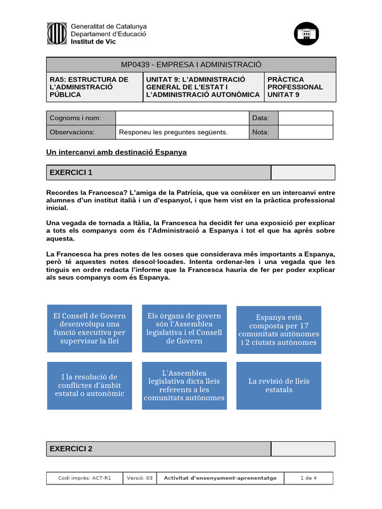 Practica Professional RA5 Unitat 9 | PDF