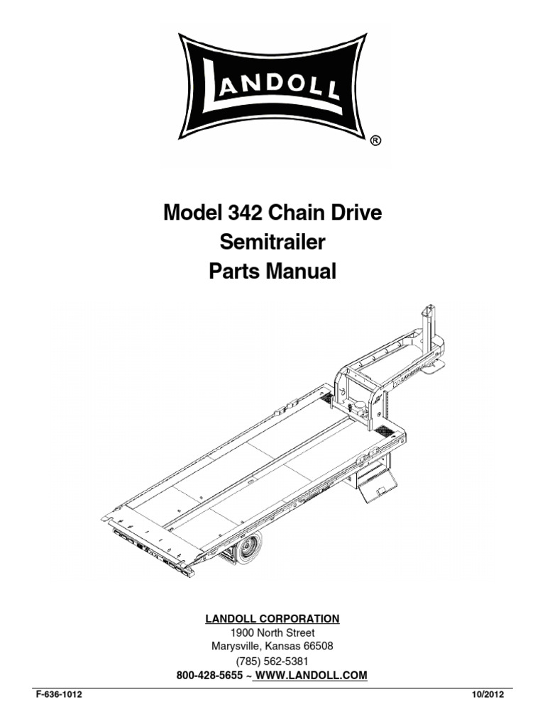 Landoll Chain Driven Parts Manual | PDF | Mechanical Engineering ...