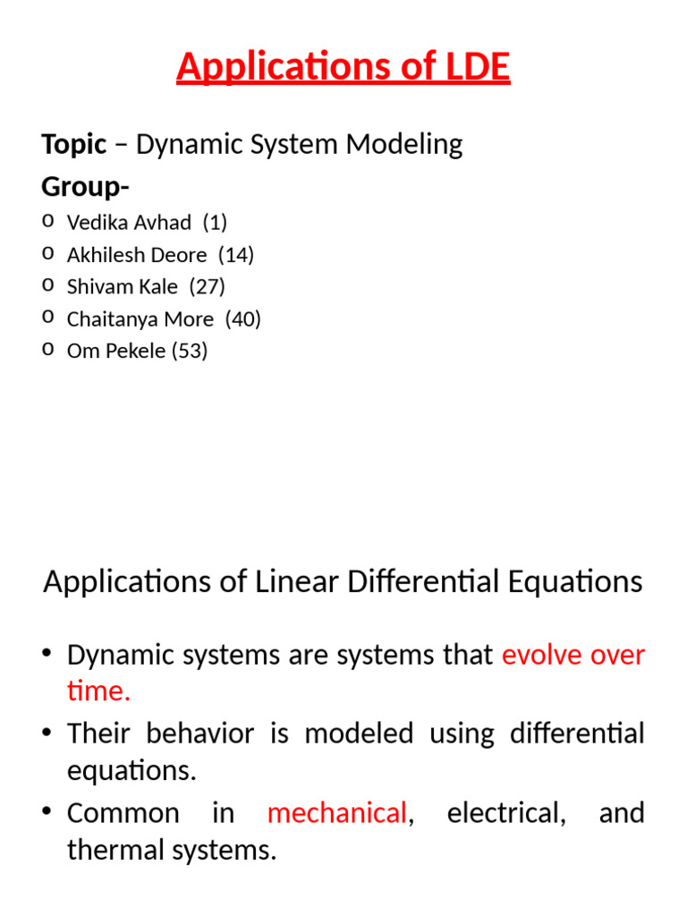 Dynamic System Modeling Improved | PDF | Damping | Mechanics