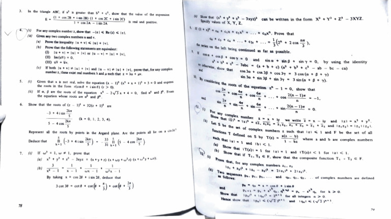 Book 1 Aids To Advanced Level Pure Mathematics Summary Worked Examples ...