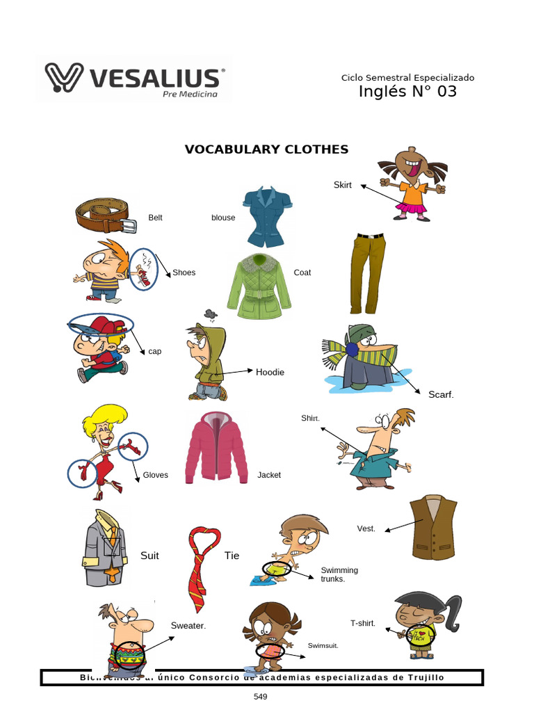 3. Vocabulary Clothes - Object Pronouns- Present Continuous | PDF ...