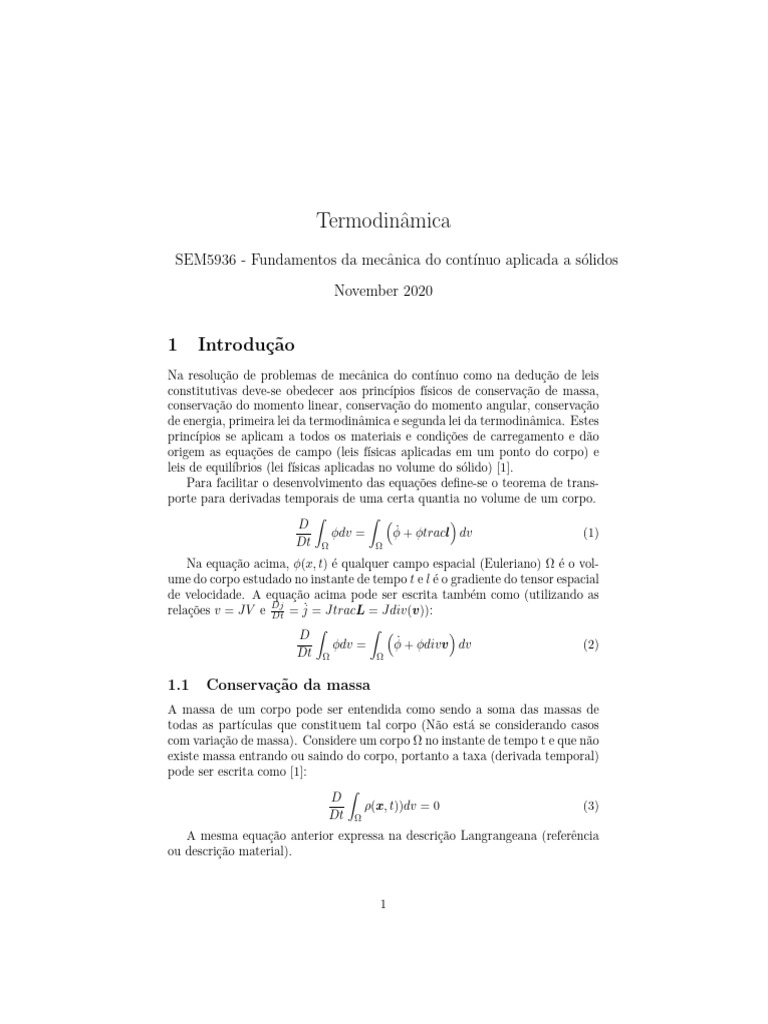 Termodin Mica de s Lidos (1) | PDF | Entropia | Termodinâmica