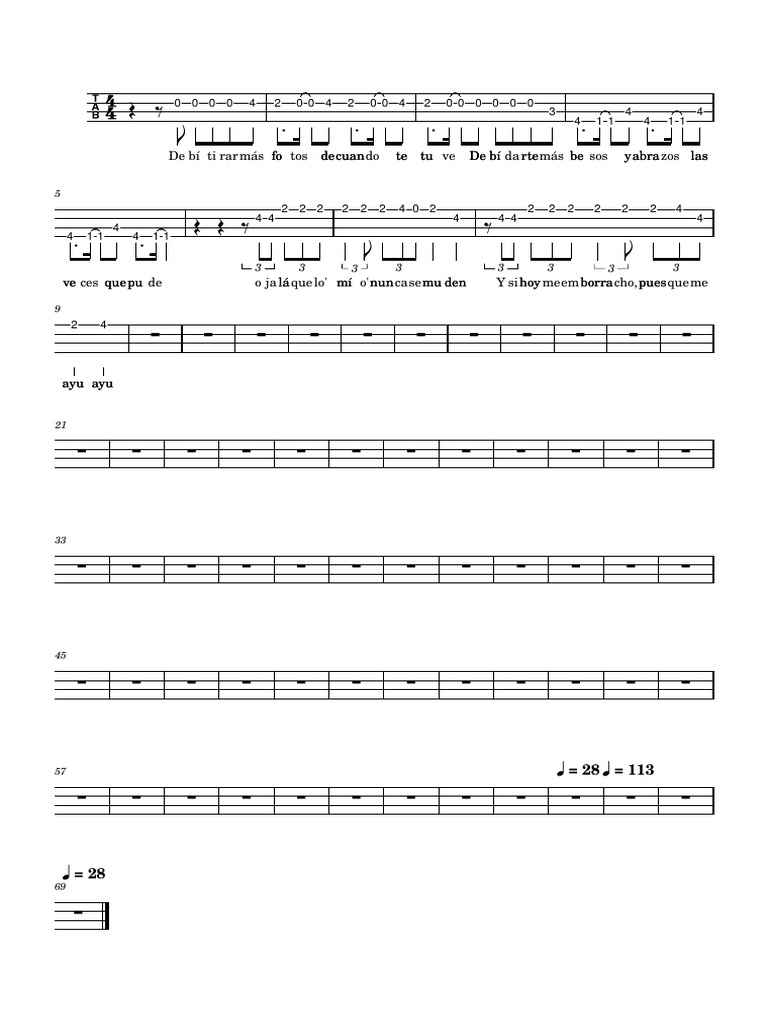 By Bad Bunny - DTMF Intro | PDF