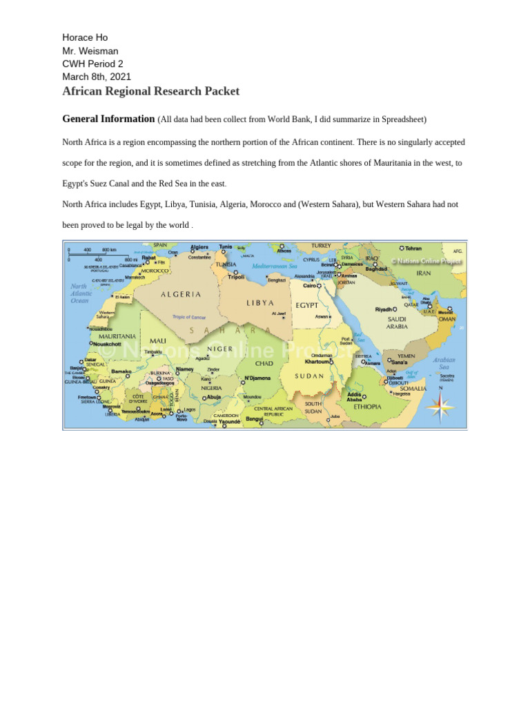 North Africa Economic and Political Overview | PDF | Gross Domestic ...