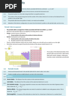 Chemistry Periodicity Notes | PDF | Ion | Periodic Table