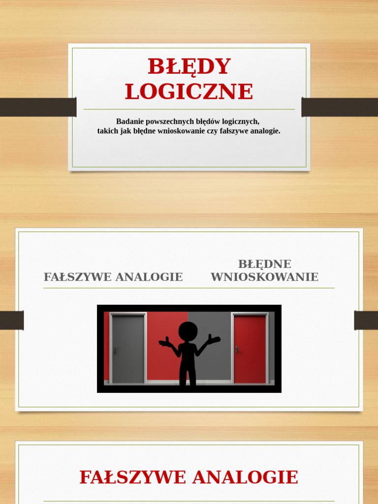 Błędy Logiczne | PDF