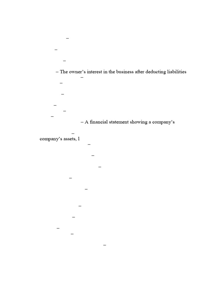 Basic Accounting Terminologies 1 | PDF