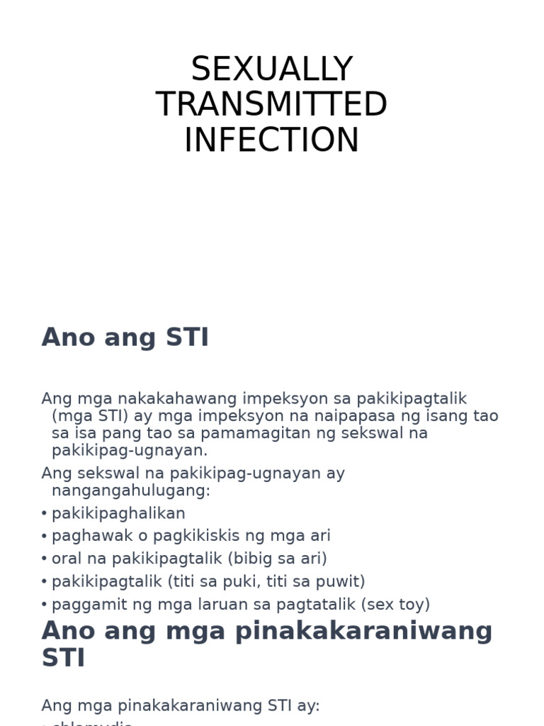 Sexually Transmitted Infection | PDF