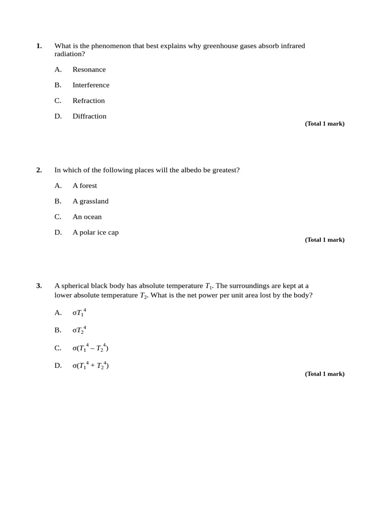 Greenhouse Effect Part 1 | PDF | Greenhouse Effect | Greenhouse Gas