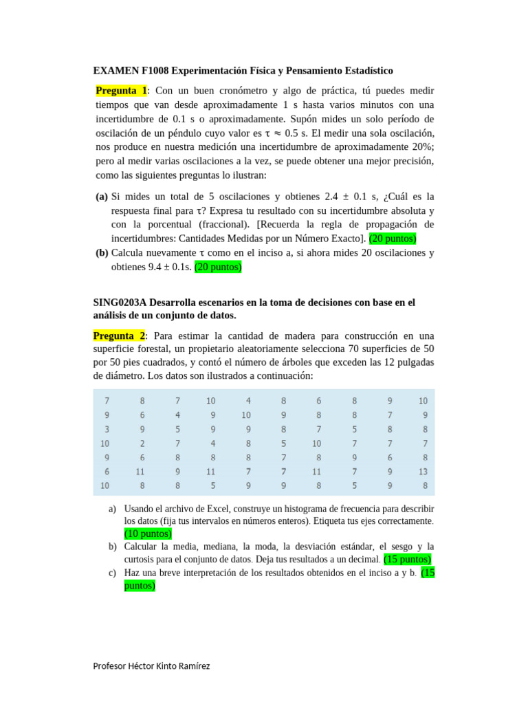 2025 Feb-Jun F1008 Examen Argumentativo Escrito (Ver2) | PDF
