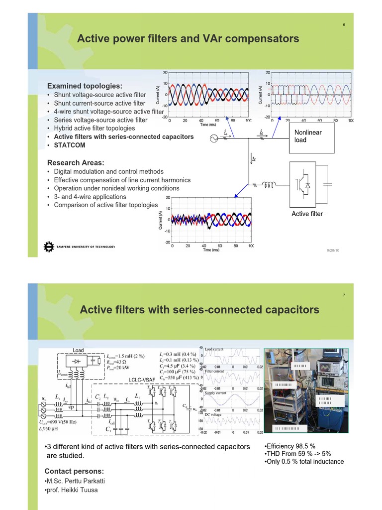 Active Power Filter | PDF | Capacitor | Electronic Filter