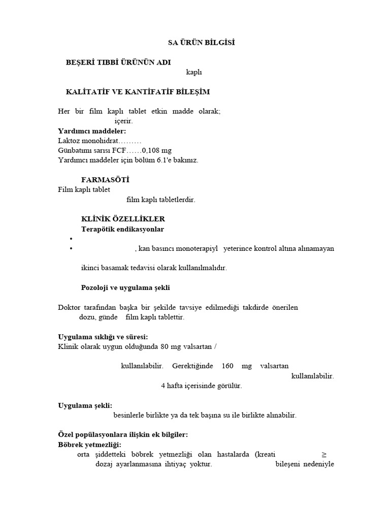 Valcor Plus 160 MG - 12.5 MG 28 Film Tablet | PDF