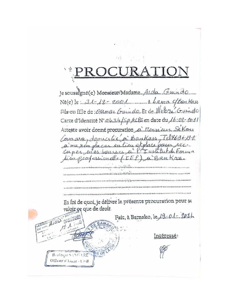 Procuration Ezequel | PDF