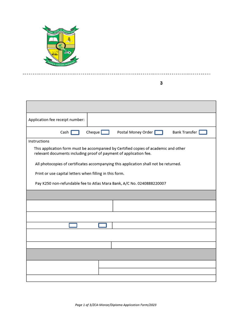 Application Form Design Diploma Fulltime | PDF | Payments