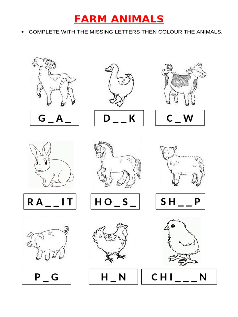 FARM ANIMALS | PDF