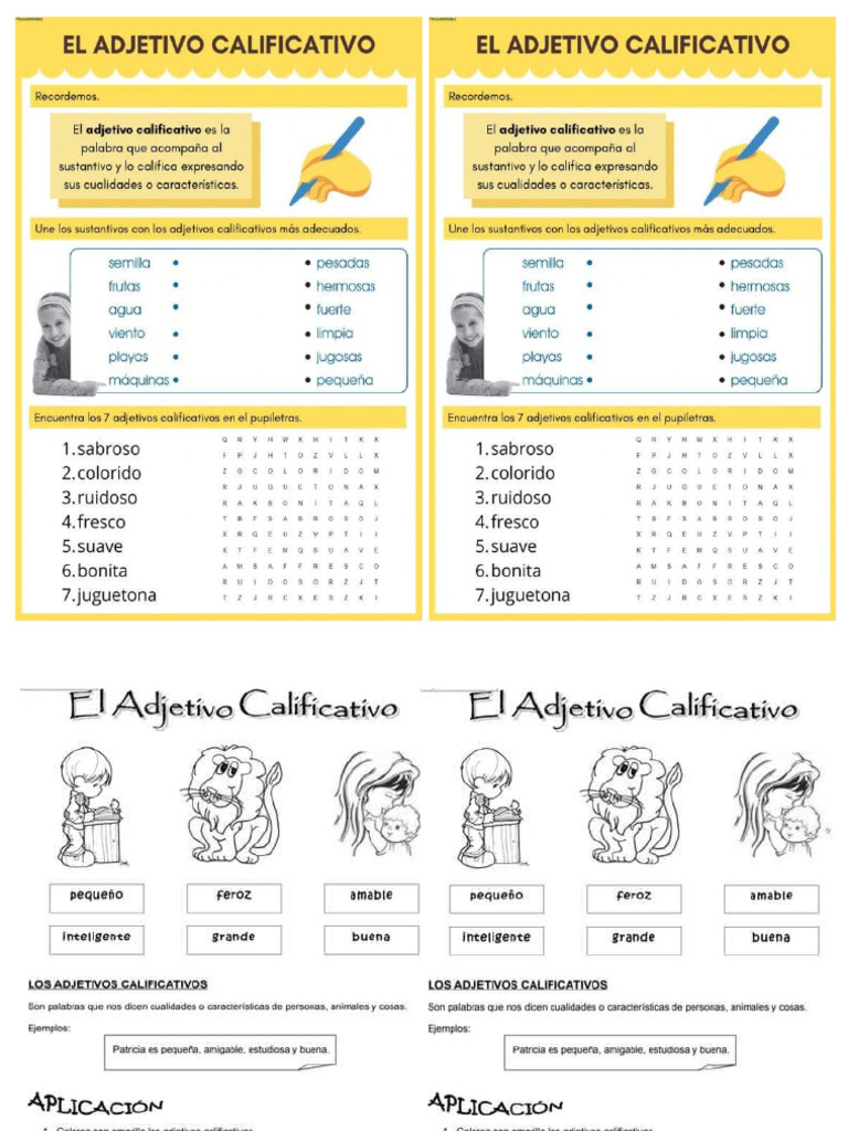 Adjetivo Calificativo | PDF
