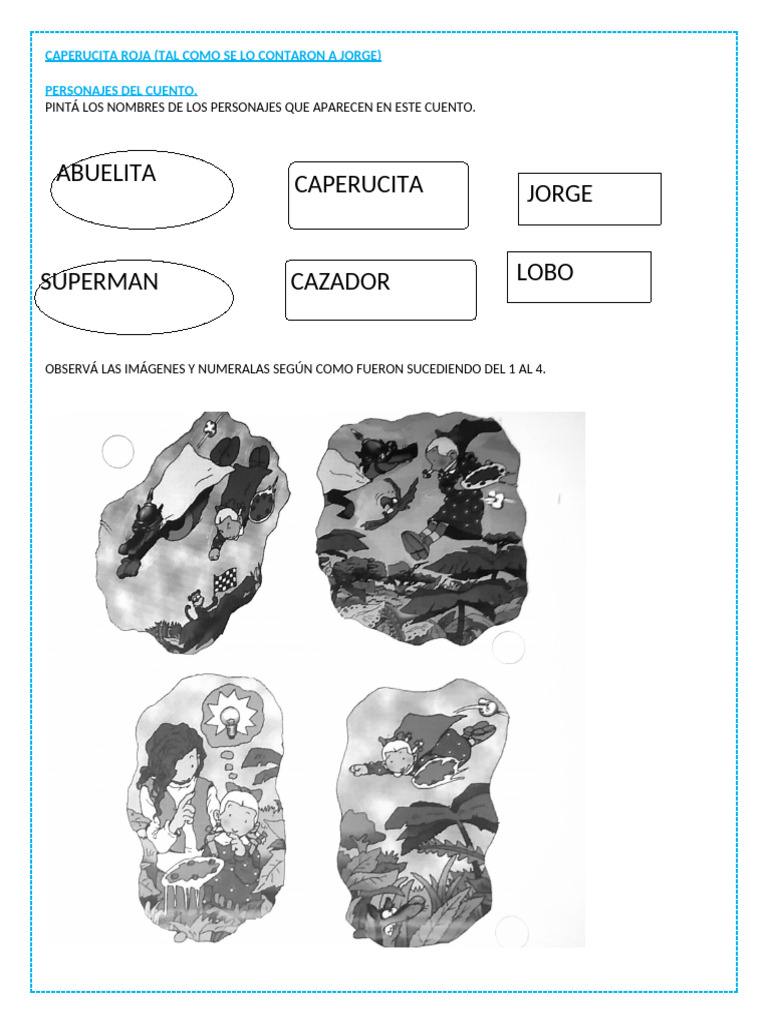 Caperucita Roja (Tal Como Se Lo Contaron A Jorge) | PDF