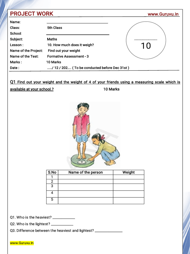 Project 5 Maths FA 3 PDF | PDF