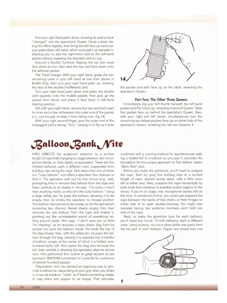 Balloon Bank Nite - Hiro Sakai | PDF | Manufactured Goods
