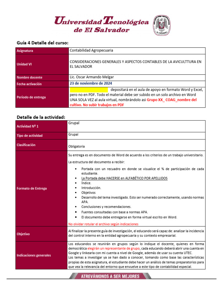 F 3 Guía Activ de Ap - Virtual GUIA 4 Ajus COAG No Pre 022024 | PDF | Puntuación | Contabilidad