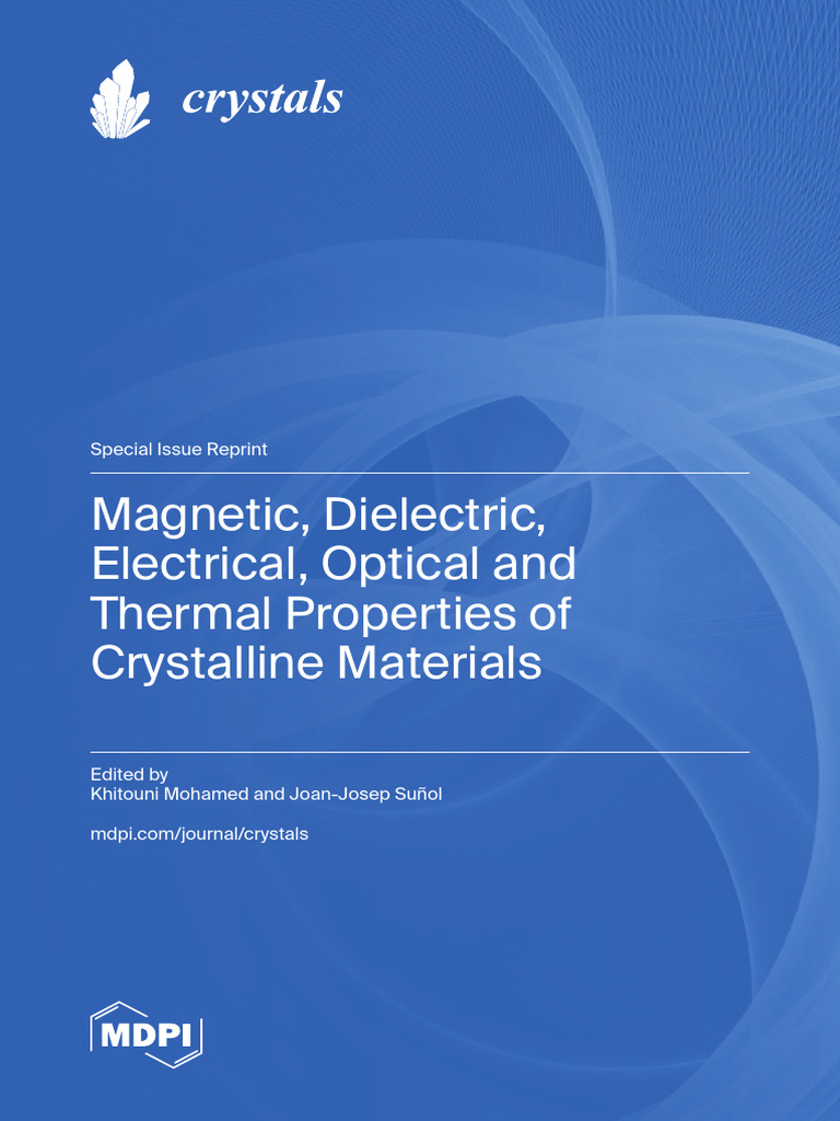 Magnetic Dielectric Electrical Optical and Thermal Properties of Crystalline Materials | PDF ...