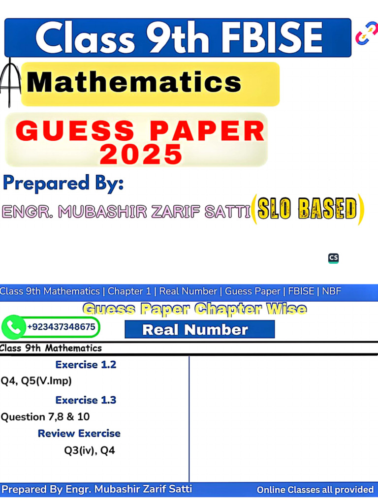 Guess Paper | PDF