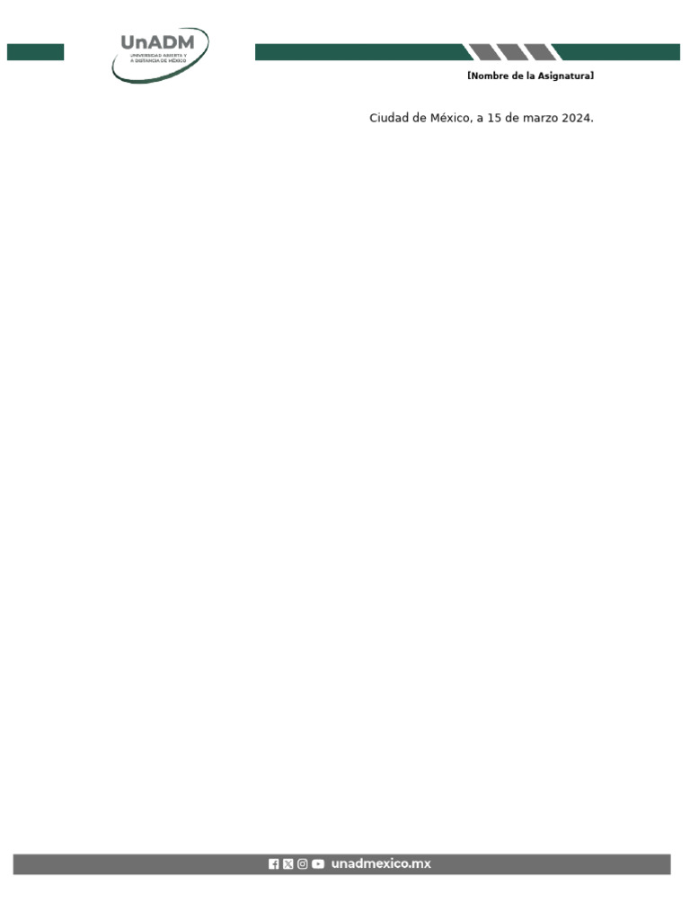 Hoja Membretada UnADM | PDF