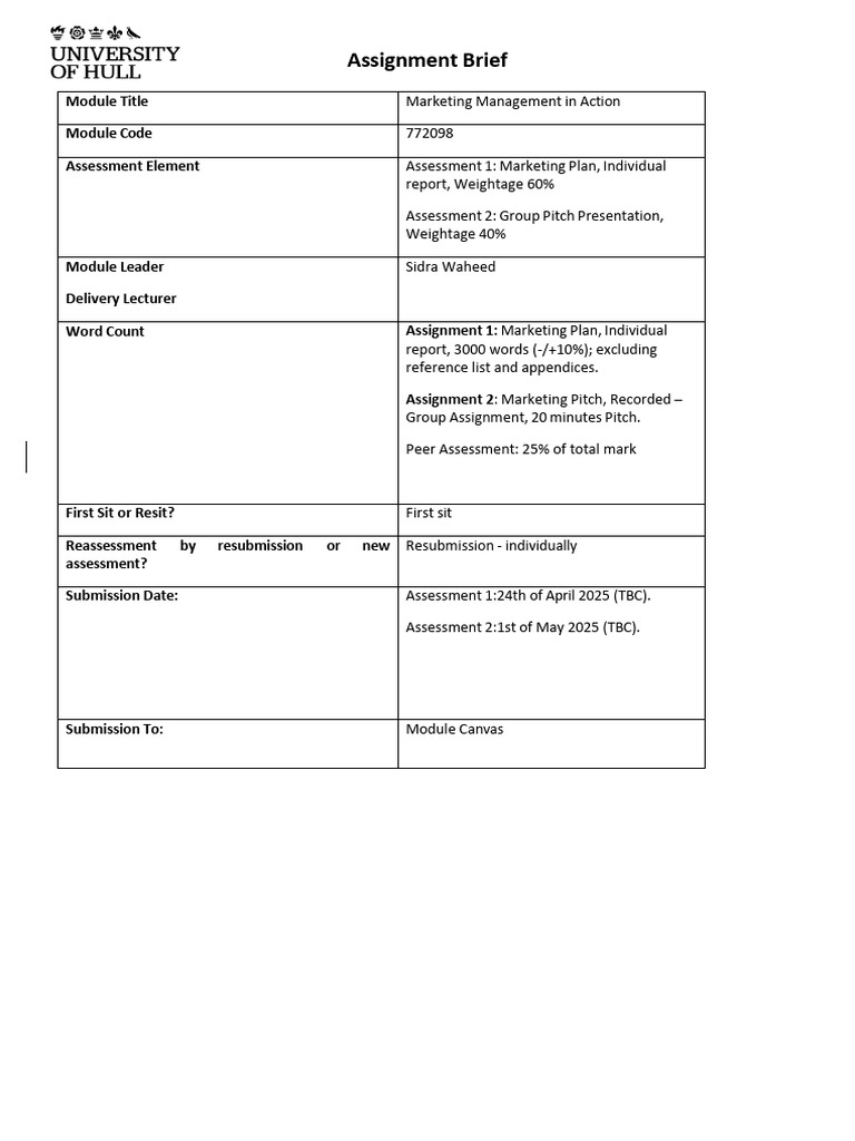 Marketing Management in Action - A24 - T1 | PDF | Educational ...