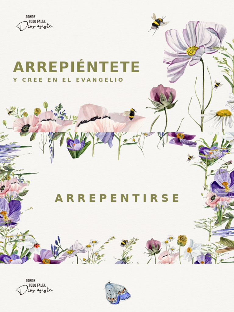 Arrepiéntete y Cree en El Evangelio | PDF