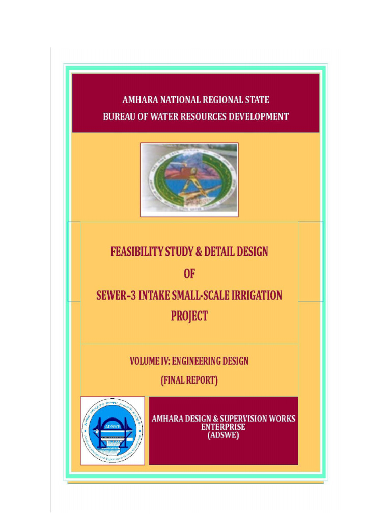 Sewer-3 Irrigation Project Design Report | PDF | Drainage Basin | Variance