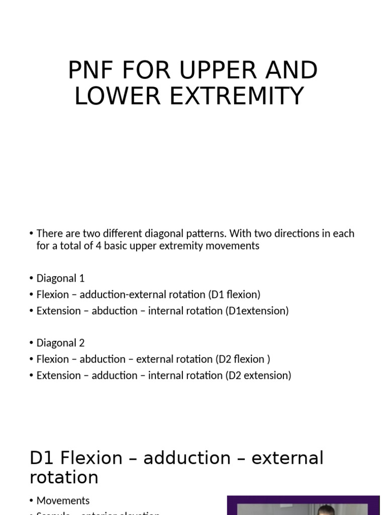 PNF For Upper Extremity | PDF