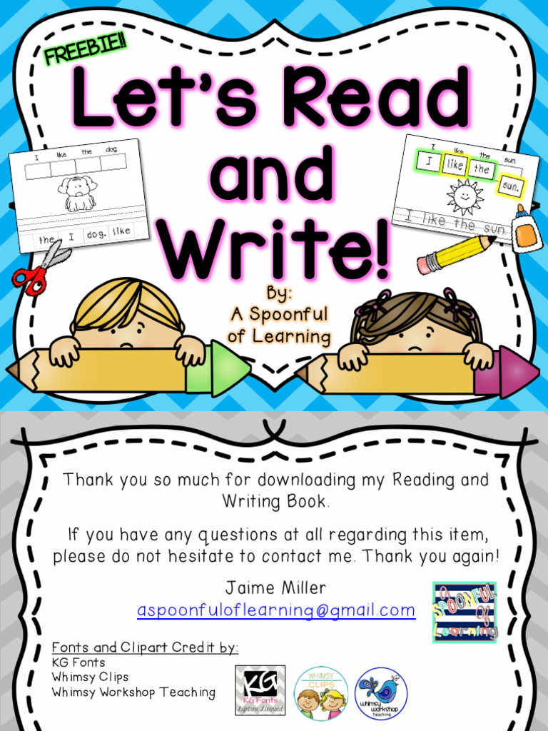 Let's Read Write!: By: A Spoonful of Learning | PDF | Writing | Written ...