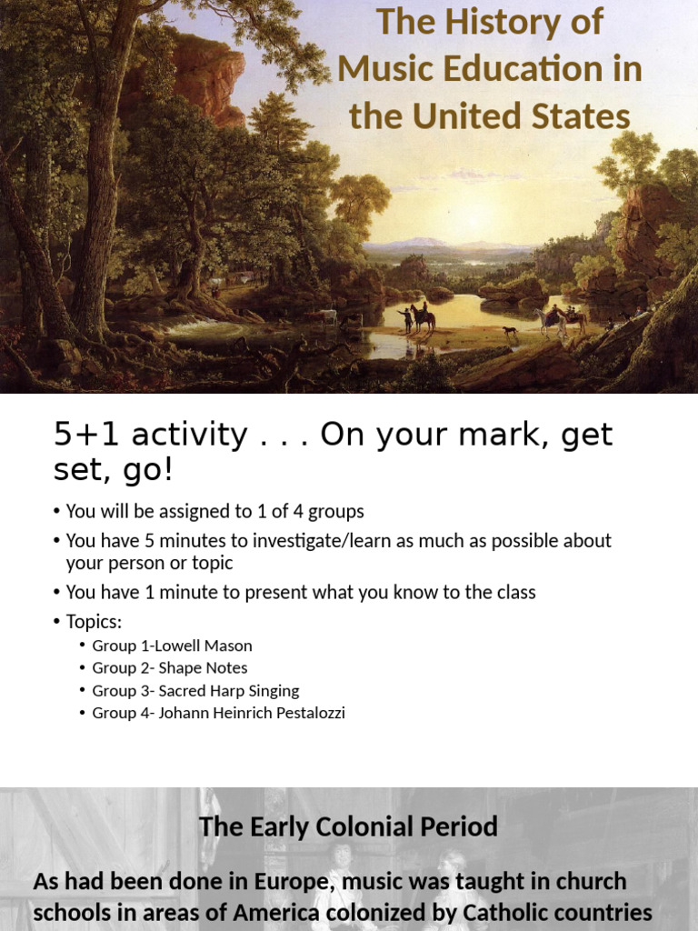 History of Music Education in the U.S. | PDF | Psalms | Singing