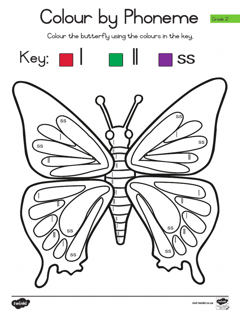 Colour by Phoneme Butterfly Phase 2 L LL Ss | PDF