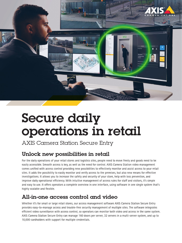 Flyer Retail Acs Secure Entry en US - InternalID 176632 | PDF | Access ...