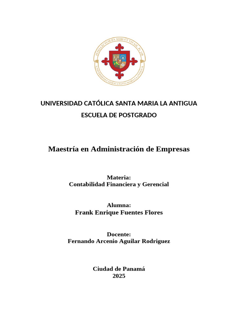 TRABAJO GRUPAL 2 - CONTABILIDAD FINANCIERA - Frank Fuentes | PDF