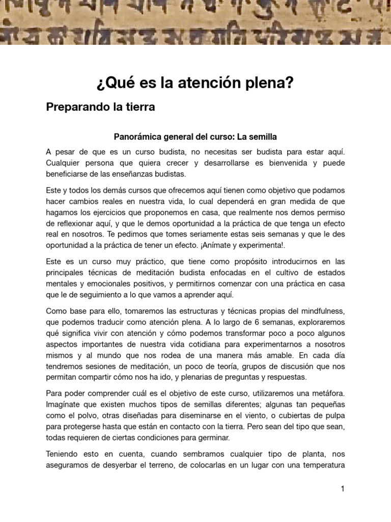 Mindfulness - Libro Digital Completo | PDF | Experiencia | Las emociones