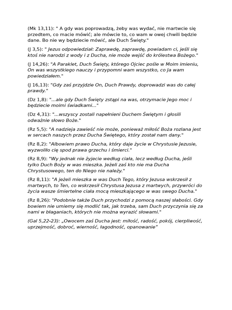 Teksty o Duchu | PDF