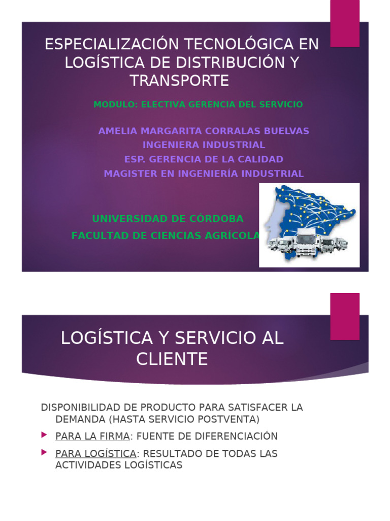 Gcia Del Servicio Sesion 1 | PDF | Logística | Cliente
