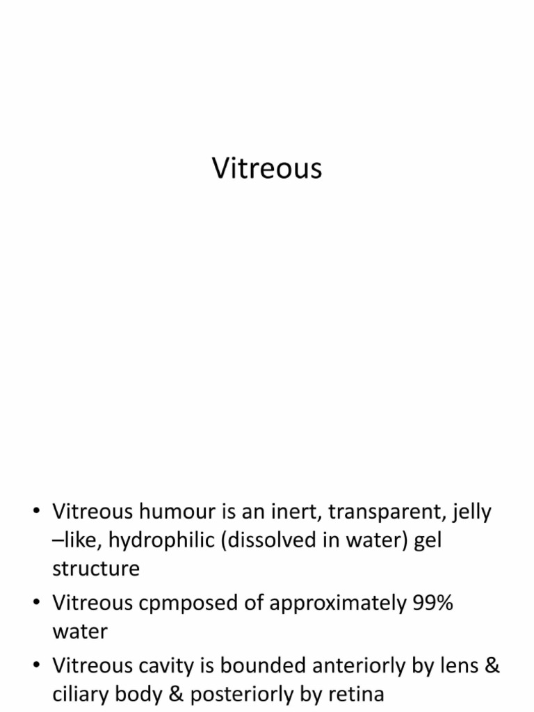 VITREOUS ANAT | PDF