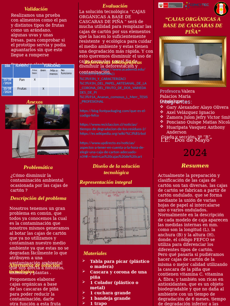 Triptico Feria Eureka 2024 | PDF | El plastico | Contaminación