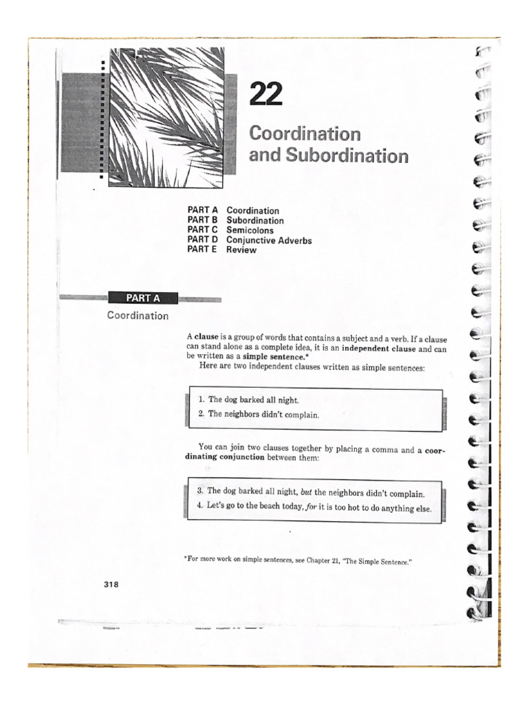Coordination and Subordination in Sentences 3 | PDF