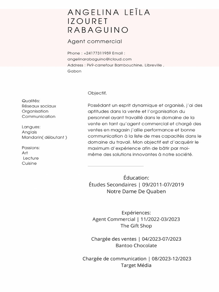CV Original | PDF