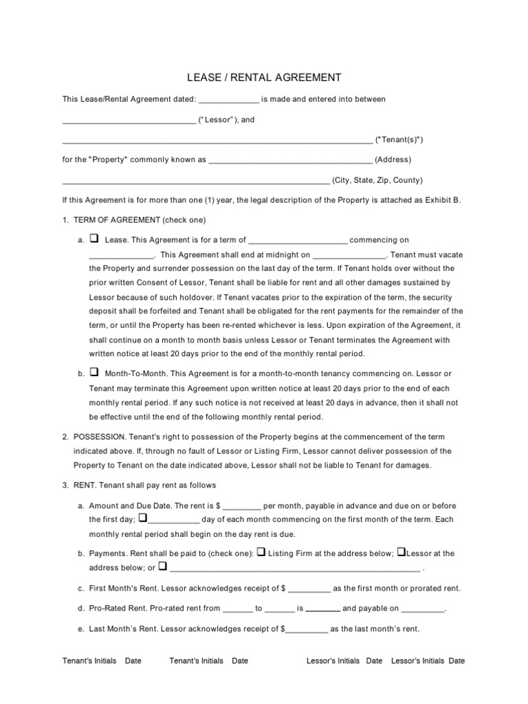 2021 Lease V3 Flat Rate Utilities | PDF | Lease | Leasehold Estate