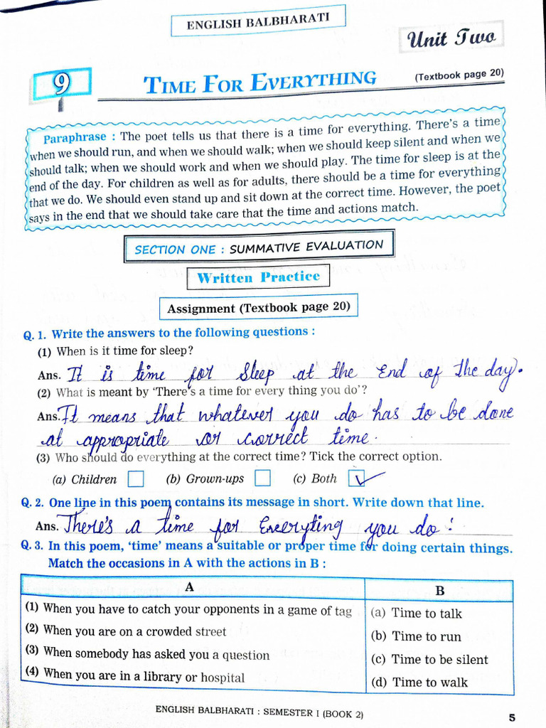 4th English Lesson 9 | PDF