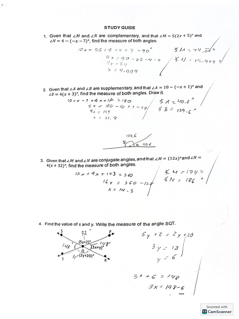 Math Study Guide | PDF