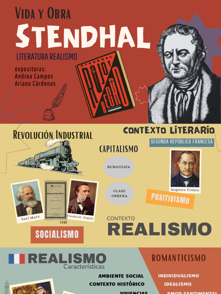 Vida y Obra de Stendhal-Expo Literatura | PDF | Literatura en lengua francesa