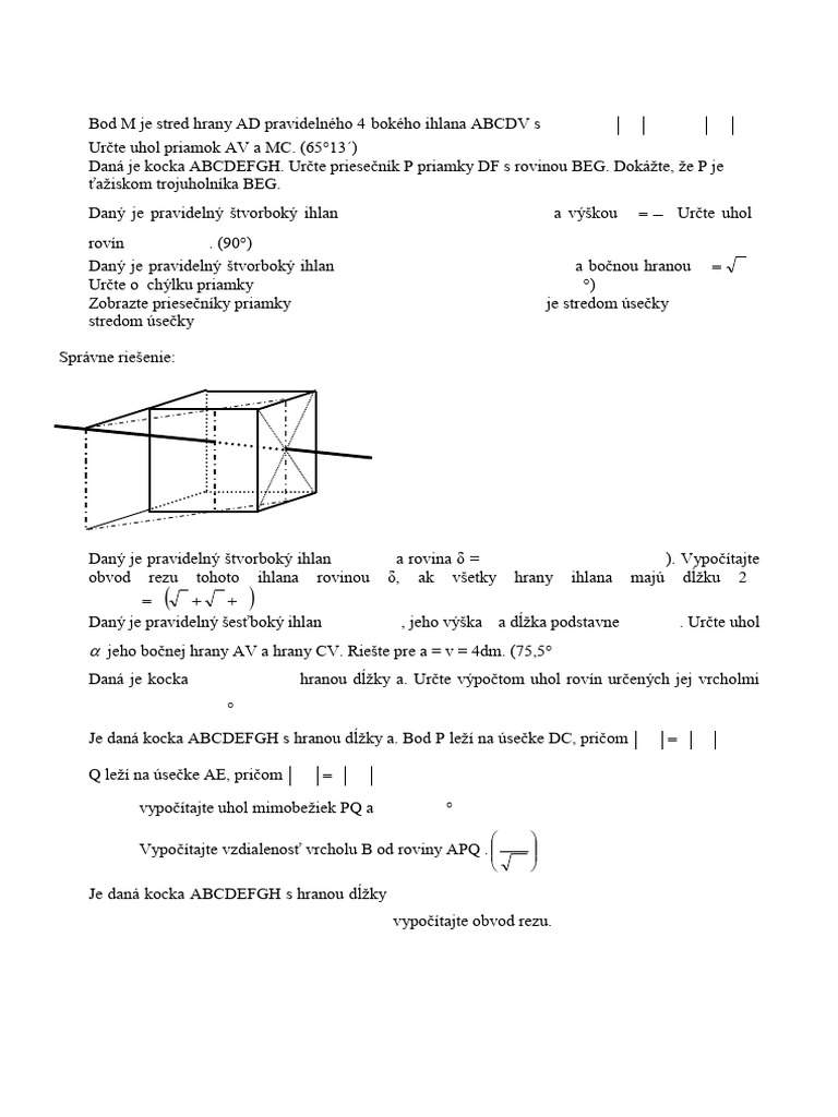 Stereometria | PDF